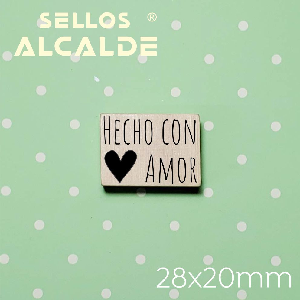 Sello Hecho con ♥ Amor